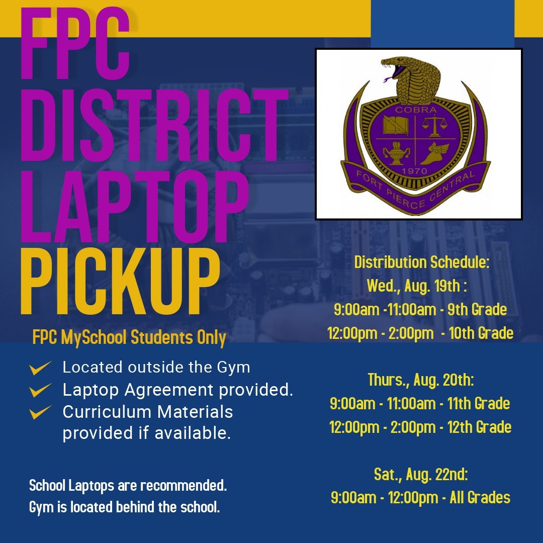 Computer distribution Info – Fort Pierce Central
