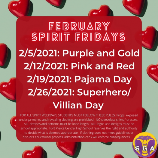 February Spirit Fridays | Fort Pierce Central