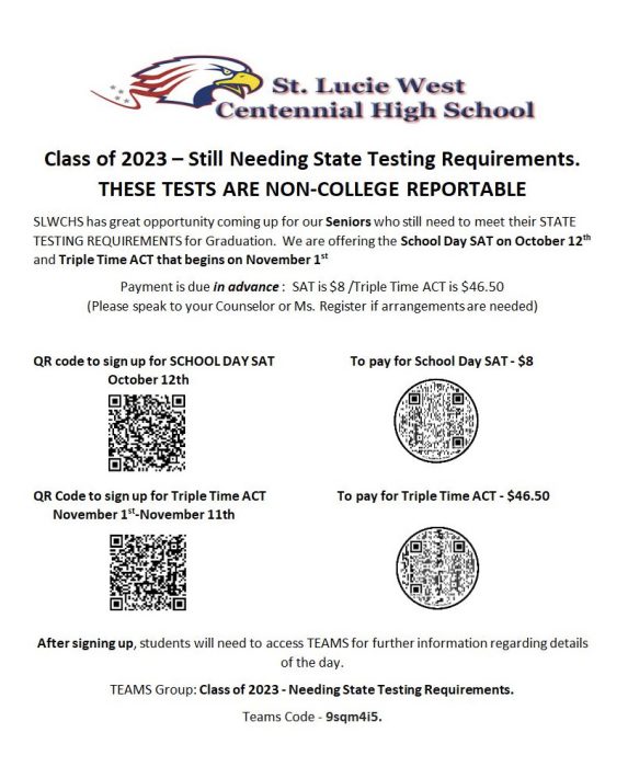 School Counseling & Guidance – St. Lucie West Centennial High