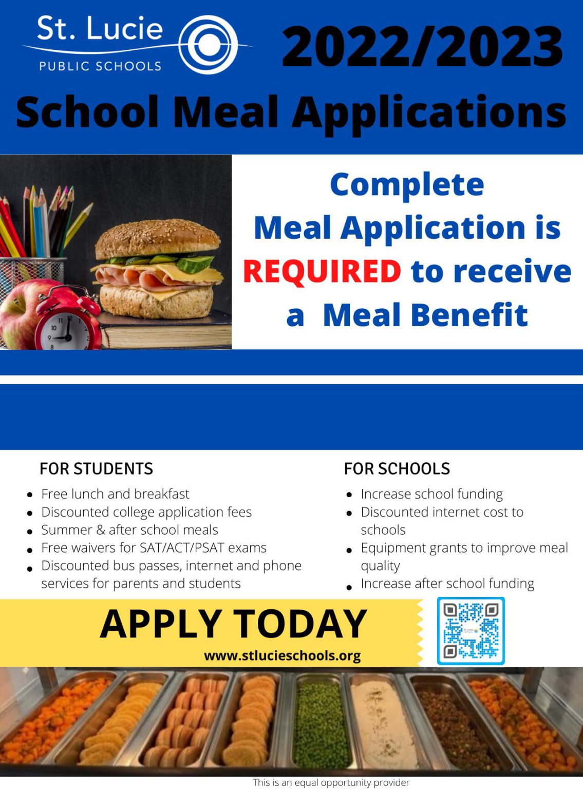 Meal Benefit Applications (Free/Reduced Lunch) – Windmill Point Elementary